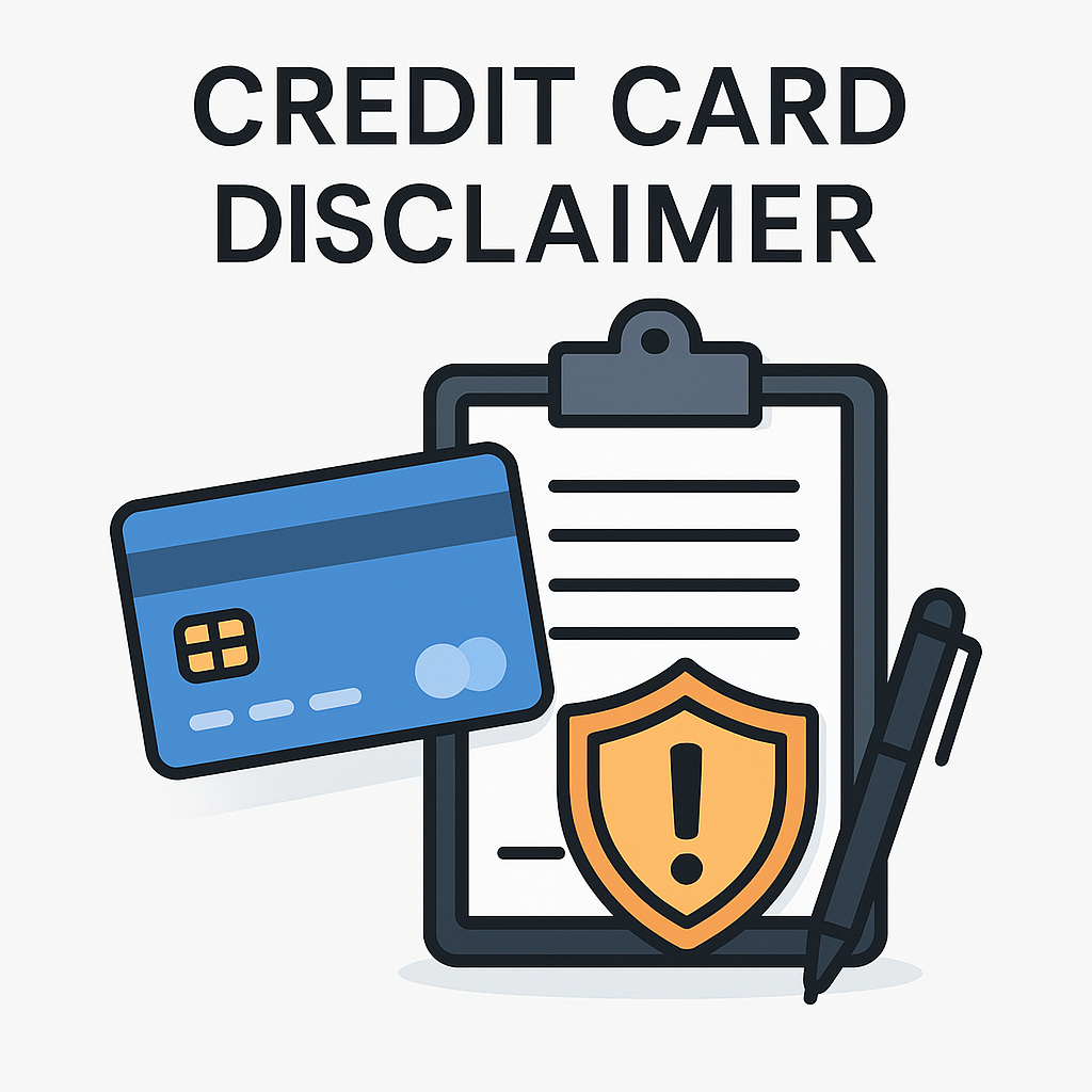Credit Card Disclaimer